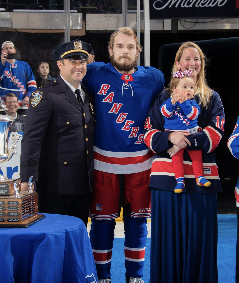 Steven McDonald Extra Effort Award Winner Ryan Lindgren Blocked a Shot ...